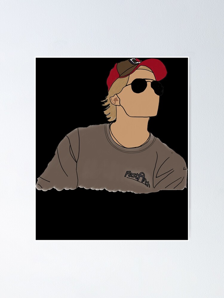 "JJ from Outer Banks Sticker" Poster by Donnanaples | Redbubble