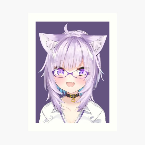 "Nekomata Okayu Glasses - Hololive" Art Print for Sale by JR-Art ...