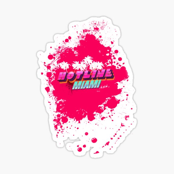"Hotline Miami" Sticker for Sale by MaryxBell | Redbubble