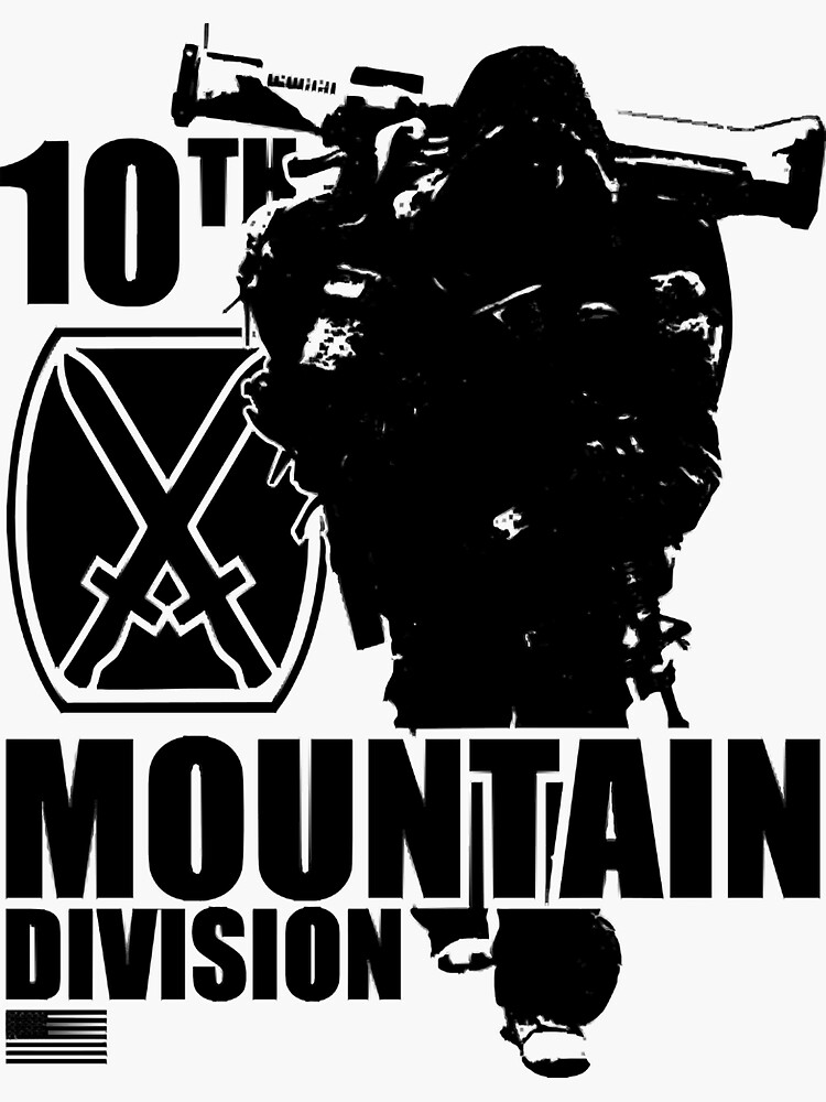 "10th Mountain Division " Sticker for Sale by ntstackpole | Redbubble