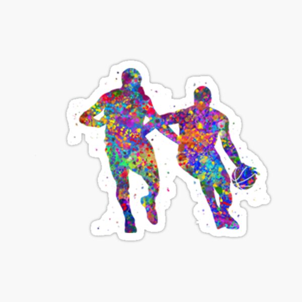 "Basketball Player man " Sticker for Sale by ChristinaPerri | Redbubble