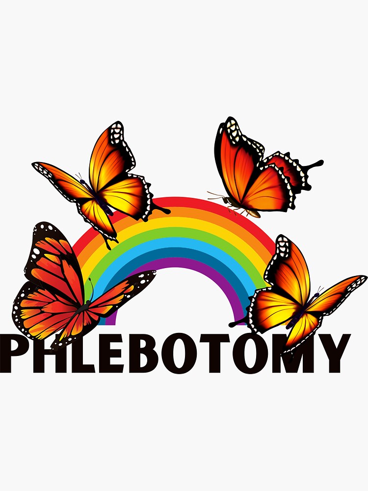 "Phlebotomy" Sticker for Sale by Crafty-Mornings | Redbubble