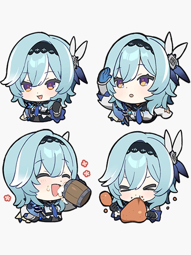 "Chibi Eula Genshin Impact" Sticker for Sale by bryanlsx89 | Redbubble