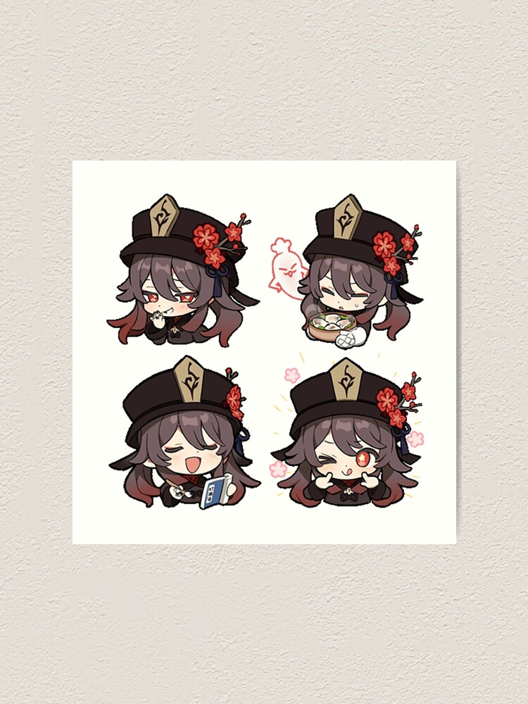 "Chibi Hutao Genshin Impact" Art Print by bryanlsx89 | Redbubble