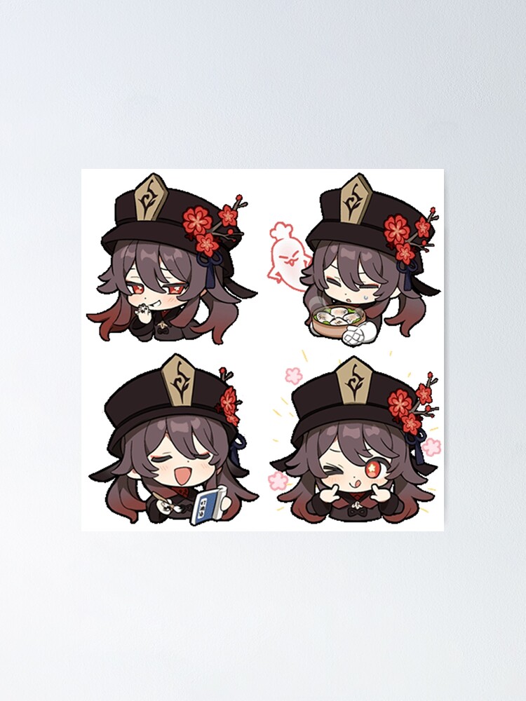 "Chibi Hutao Genshin Impact" Poster for Sale by bryanlsx89 | Redbubble