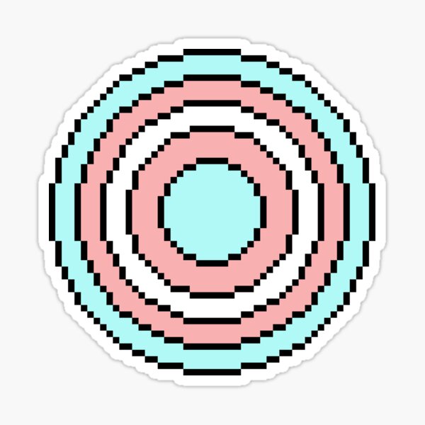"Trans Pride Circles" Sticker for Sale by squishygay | Redbubble