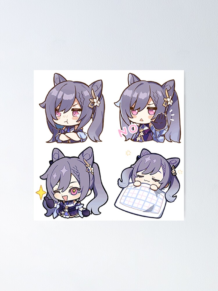 "Chibi Keqing Genshin Impact" Poster by bryanlsx89 | Redbubble