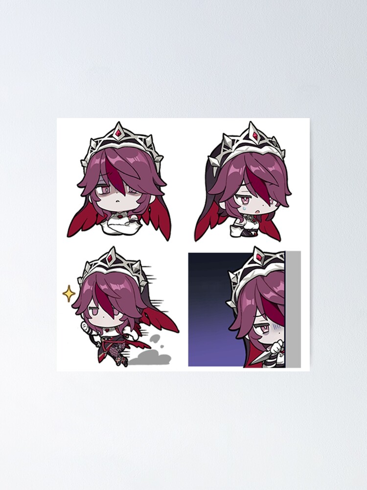 "Chibi Rosaria Genshin Impact" Poster for Sale by bryanlsx89 | Redbubble