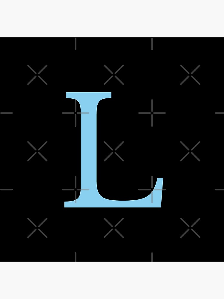 "Letter L - Light Blue Color" Poster for Sale by FunStudio | Redbubble