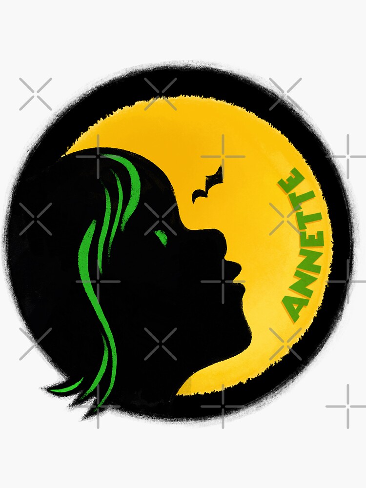 "Annette" Sticker for Sale by AnaArchived | Redbubble