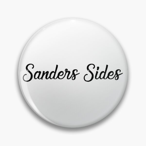 "Sanders Sides Title Logo" Pin for Sale by CandySweetener | Redbubble