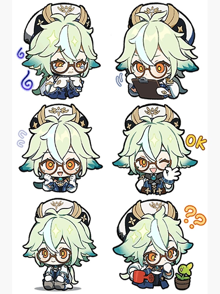 "Chibi Sucrose Genshin Impact" Art Print by bryanlsx89 | Redbubble