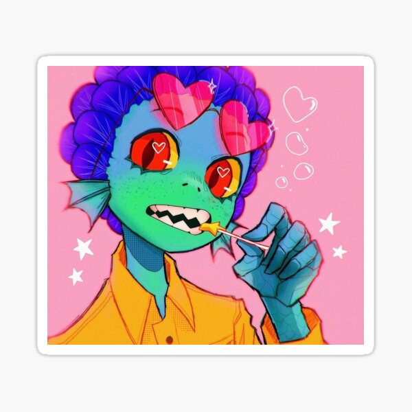 "Idol Luca" Sticker for Sale by JulieMayDesigns | Redbubble