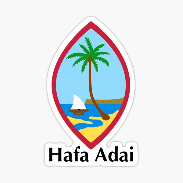 "Guam Seal- Blank Hafa Adai" Sticker for Sale by kebartl | Redbubble
