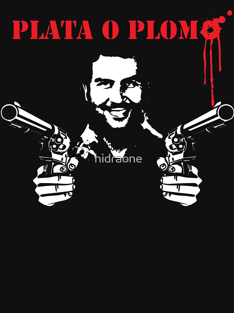 "Pablo Escobar With Two Guns " T-shirt for Sale by hidraone | Redbubble