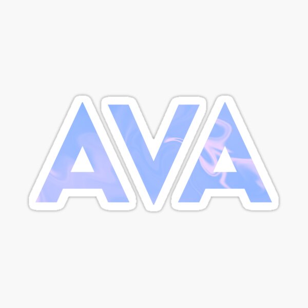 "Ava Name" Sticker for Sale by ellebackup | Redbubble