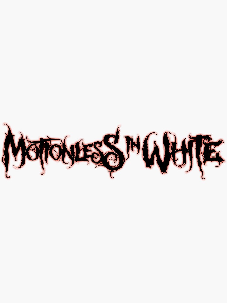 "Motionless in white logo red and black" Sticker for Sale by IGOTLOVE7 ...