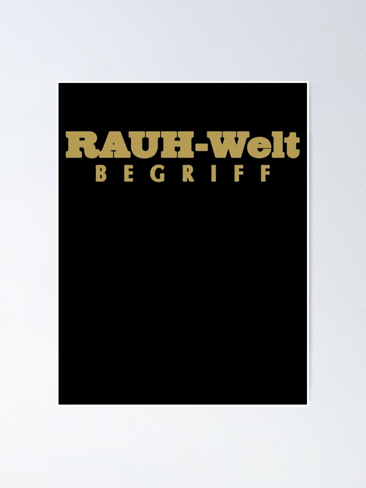 "RWB Rauh Welt Begriff Gold Logo" Poster by HOLISTXNATURAL | Redbubble
