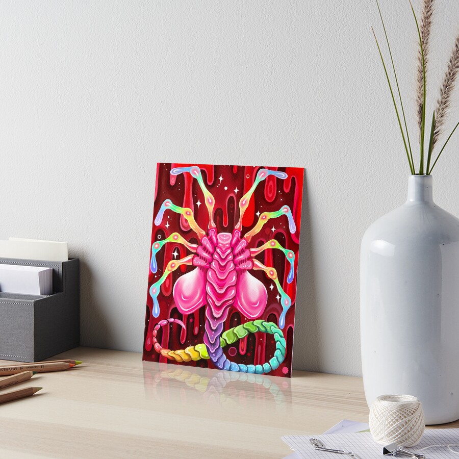 "Rainbow Alien" Art Board Print for Sale by cloudsover31 | Redbubble