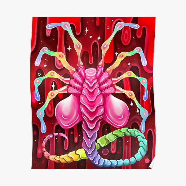 "Rainbow Alien" Poster for Sale by cloudsover31 | Redbubble