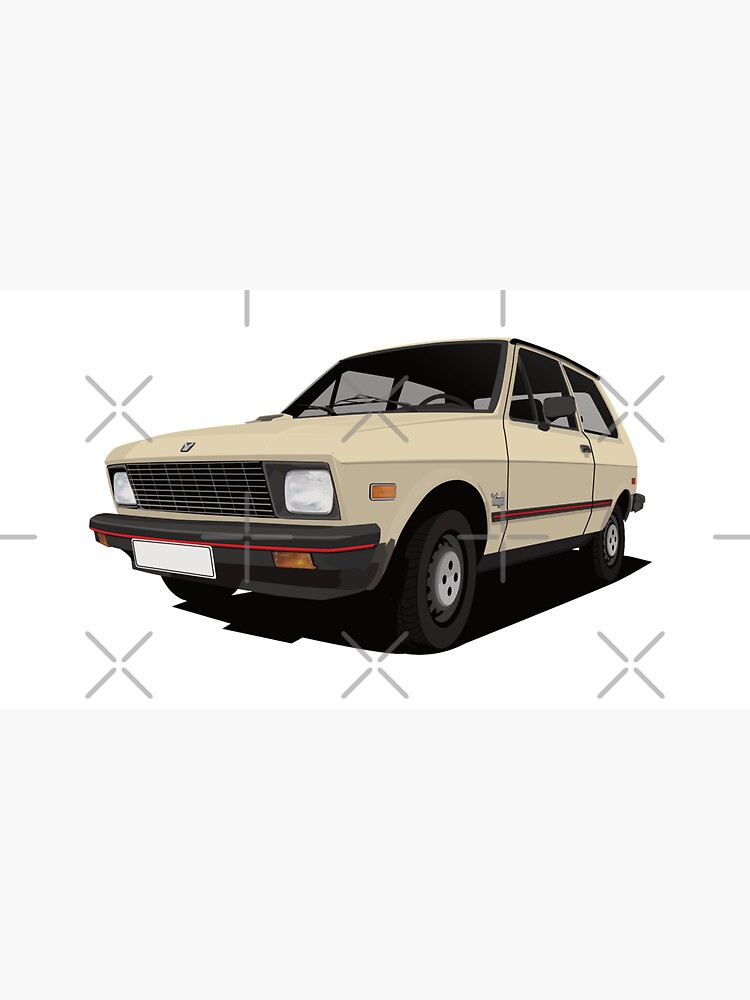 "Yugo car - beige - US version" Cap for Sale by knappidesign | Redbubble