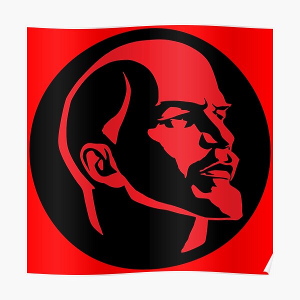 "Lenin Stencil" Poster for Sale by KJCasey1982 | Redbubble