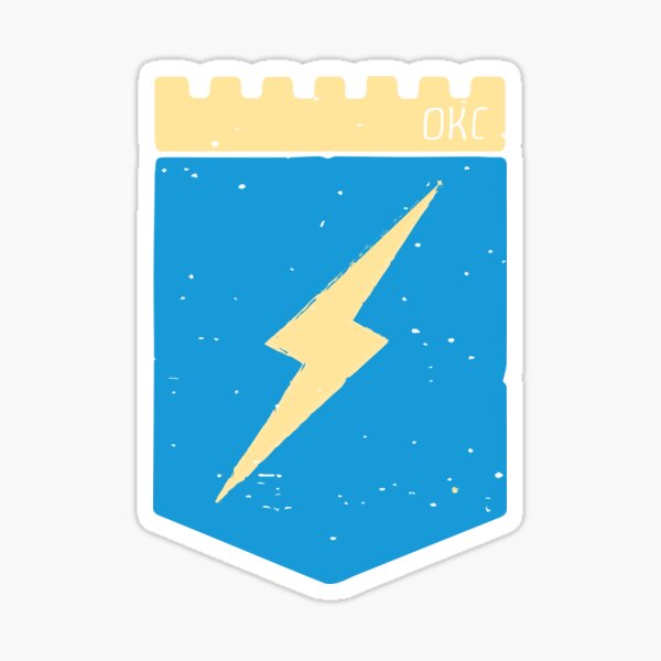 "OKC Shield" Sticker for Sale by mburleson | Redbubble