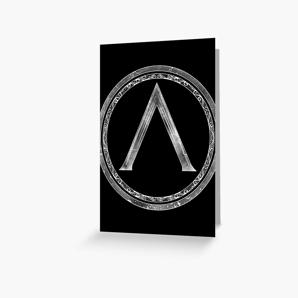 "Sparta Lambda Symbol " Greeting Card for Sale by Barrancoh | Redbubble