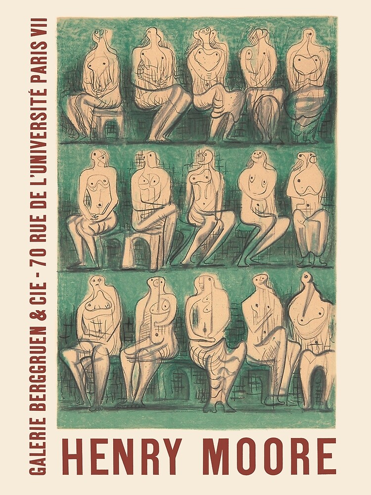 Exhibition poster-Henry Moore. Premium Matte Vertical Poster sold by ...