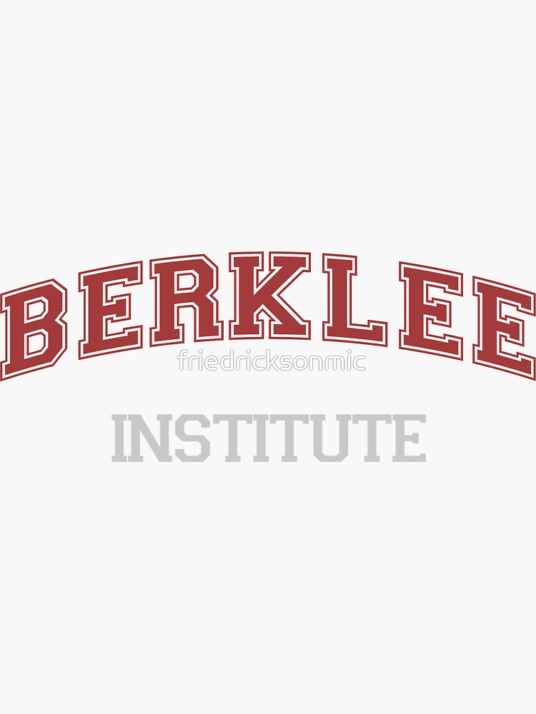 "Berklee Institute Varsity Logo" Sticker for Sale by friedricksonmic ...