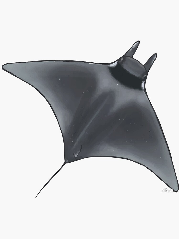 "Devil Ray" Sticker by topazly | Redbubble