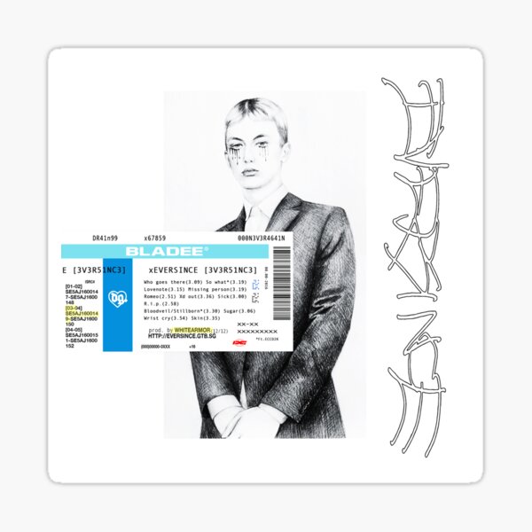 "Eversince Bladee HQ Album Cover" Sticker for Sale by charmeur | Redbubble