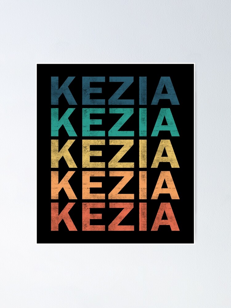 Póster «Camiseta con nombre de Kezia - Camiseta de artículo de regalo ...