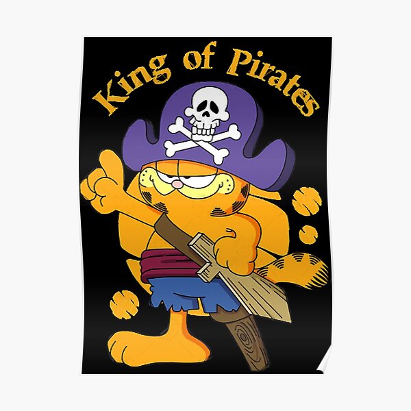 "Garfield Pirate " Poster by Cristalm37 | Redbubble