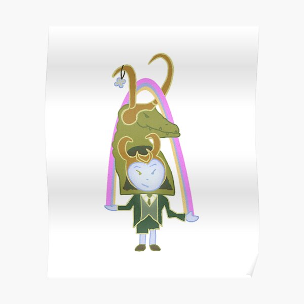 "Loki Alligator, Croki" Poster by Tapood | Redbubble