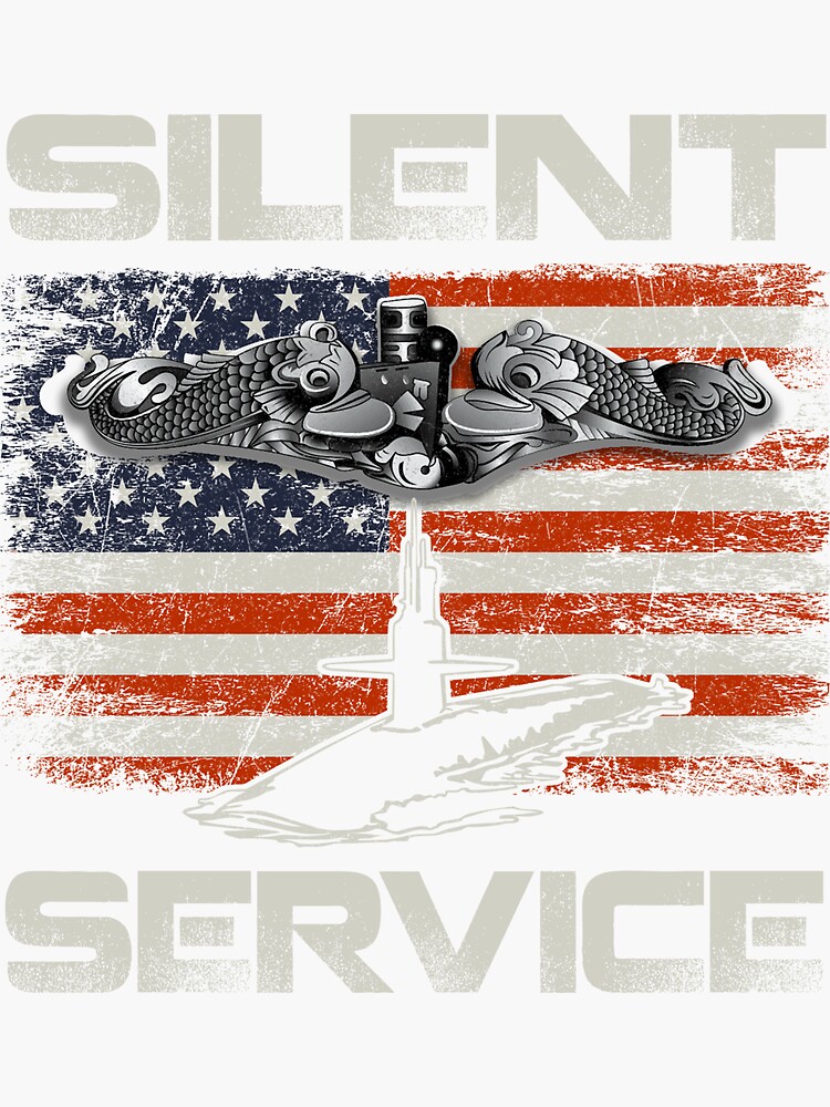 "U.S Navy Submarines Silent Service " Sticker for Sale by ...