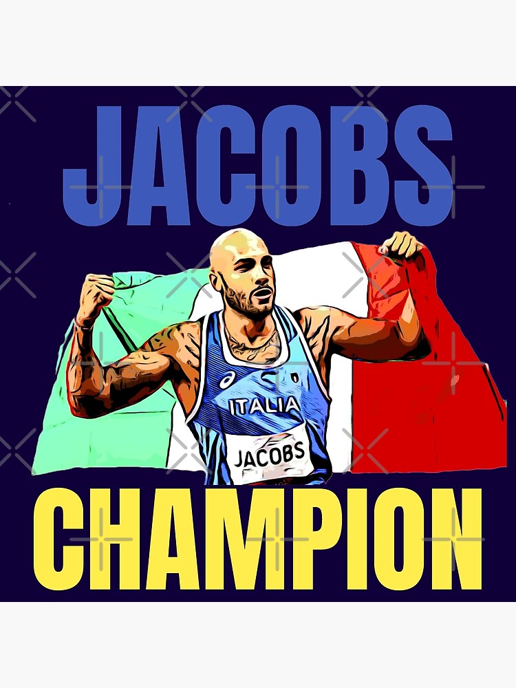 "Jacobs, Italian flag, champion" Poster for Sale by yeppashop | Redbubble