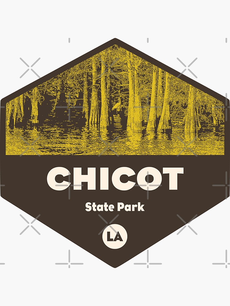 "Chicot State Park Louisiana" Sticker for Sale by esskay | Redbubble