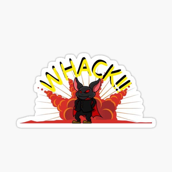Pegatina «Whack Bat Sticker y camiseta - estilo de dibujos animados ...