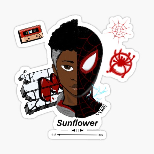"spiderman miles morales" Sticker by abadyart | Redbubble