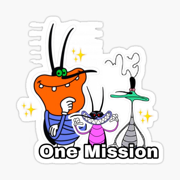 Oggy And The Cockroaches Stickers | Redbubble