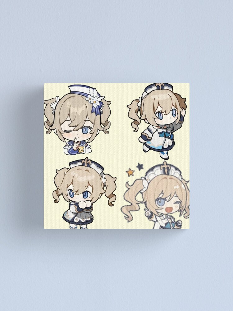 "BARBARA - Genshin Impact BARBARA - Chibi Pack" Canvas Print by ...
