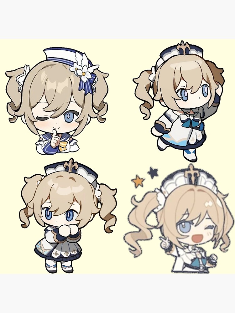 "BARBARA - Genshin Impact BARBARA - Chibi Pack" Canvas Print by ...