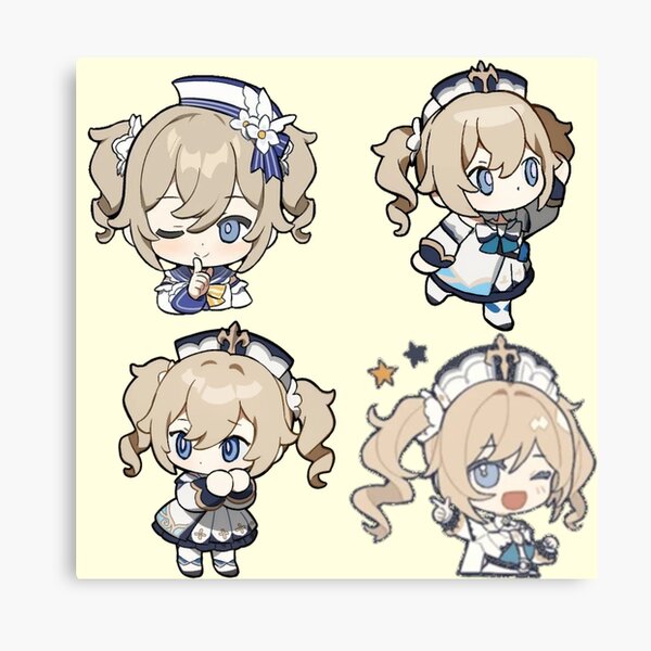 "BARBARA - Genshin Impact BARBARA - Chibi Pack" Canvas Print by ...