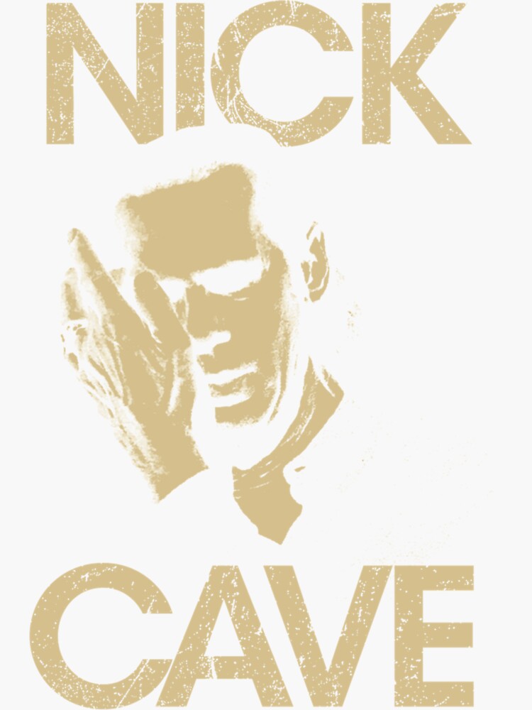 "Nick-Cave" Sticker for Sale by vrosierwomble | Redbubble