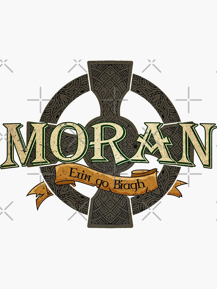"Moran Irish Surname | Irish Family Name Gifts" Sticker for Sale by ...