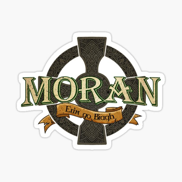 "Moran Irish Surname | Irish Family Name Gifts" Sticker for Sale by ...