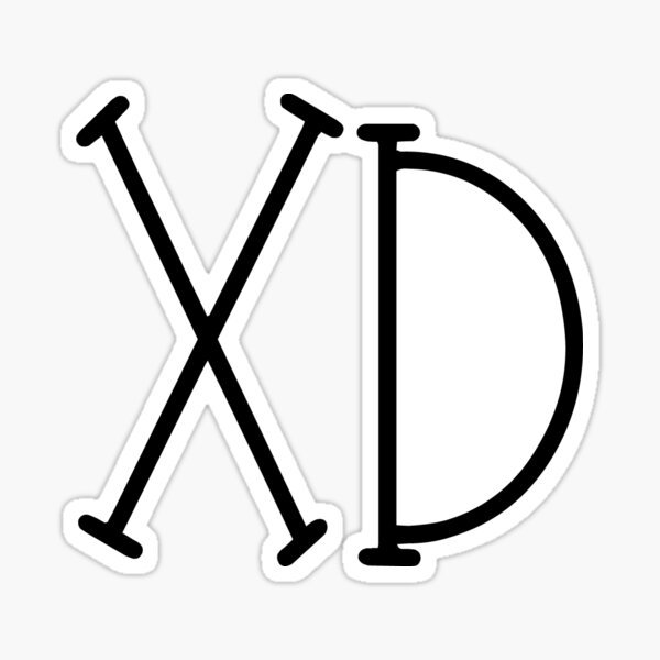 "XD laughing haha meme" Sticker for Sale by K4kyoin | Redbubble