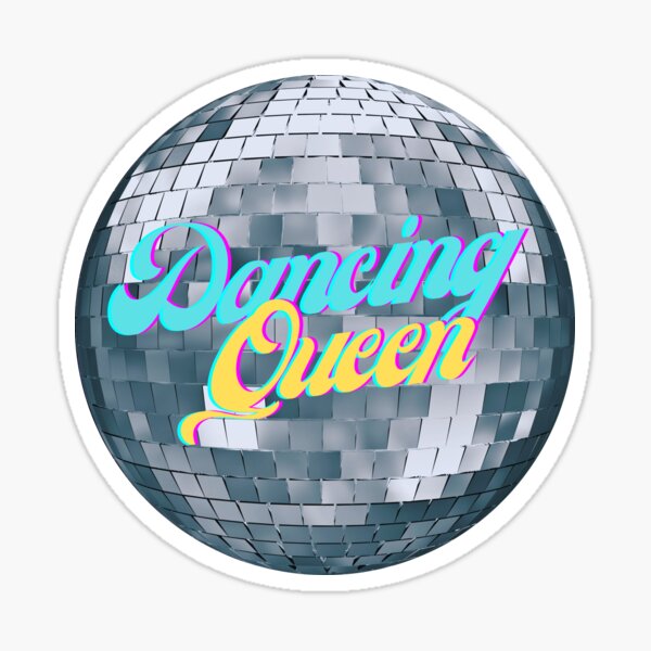 "Dancing Queen" Sticker for Sale by celestial-disco | Redbubble