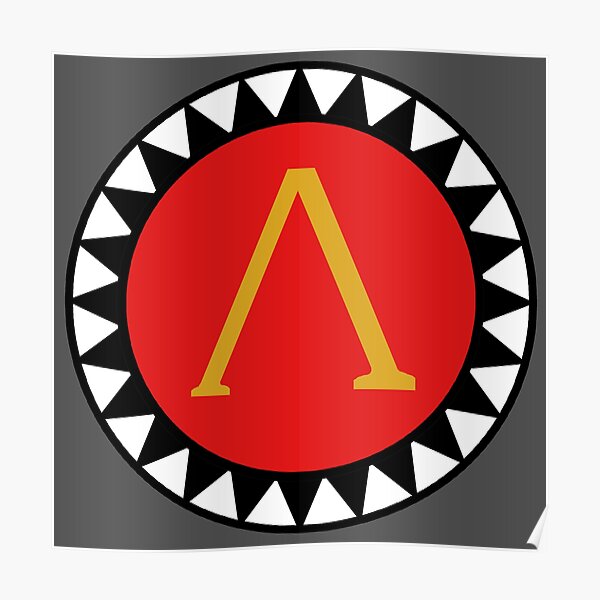 "Spartan Lambda" Poster by AegeanAesthetic | Redbubble